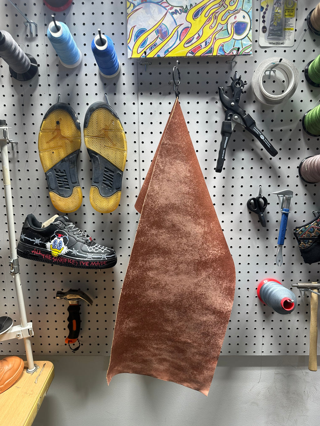 Leather - Orange Clay Velour PU – Majorwavezlab